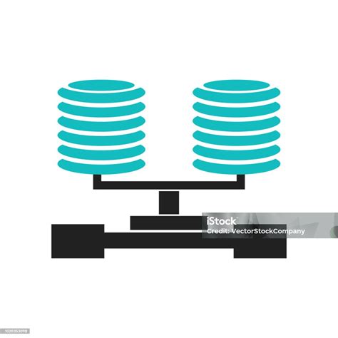 Ilustración De Base De Datos Conexión Icono Vector De Señal Y Símbolo Aisladas Sobre Fondo