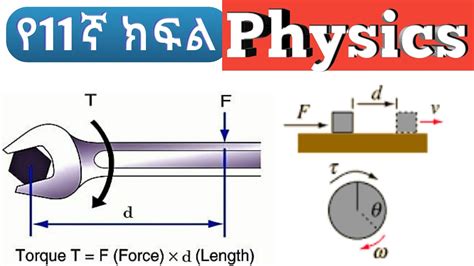 Grade 11 Physics Work Done By Torque And Angular Acceleration Youtube