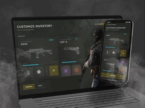 Fps Video Game Ui Inventory By Dominik Tyka On Dribbble