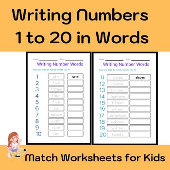 Writing Numberd To In Words By Da Grandma TPT