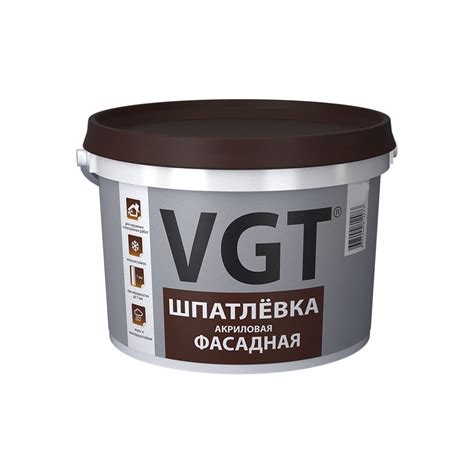 Фасадная шпатлевка VGT 7,5 кг 11607364 - выгодная цена, отзывы ...