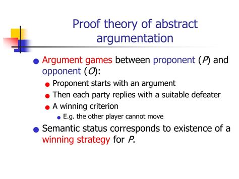 Ppt Introduction To Game Theory In Abstract Argumentation Semantics