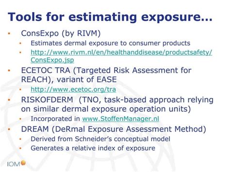 Modelling Dermal Exposure Ppt Free Download