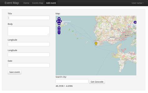 GitHub Homoludens EventMap Simple Event Map Flask Web Application Including SQLAlchemy