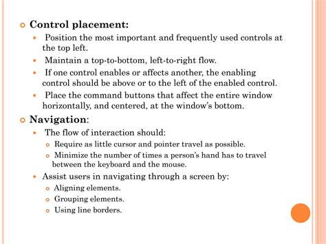 SOLUTION User Interface Design Organizing And Layout Windows And Pages Window Guidelines Test
