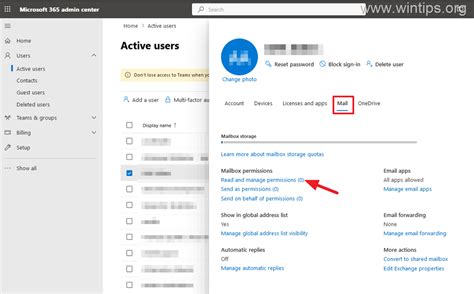 How To Give Permissions To A Users Mailbox To Others In Office 365