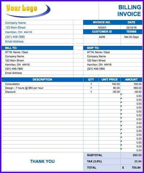 Labour Invoice Format In Excel Cards Design Templates