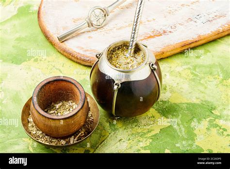 Yerba Mate Tea Popular In Latin Americayerba Mate In Calabash And Dry