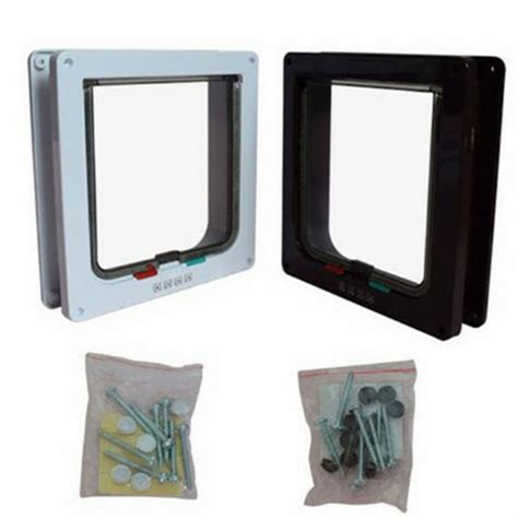 Badu Bg Врата за кучета Abs Материал Пластмасов отвор за врата Инсталация Заключваща се клапа за