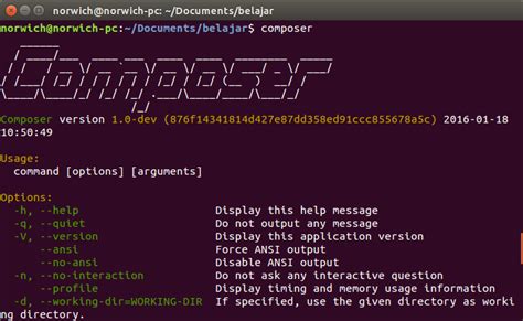 install composer pada linux kami mengumpulkan