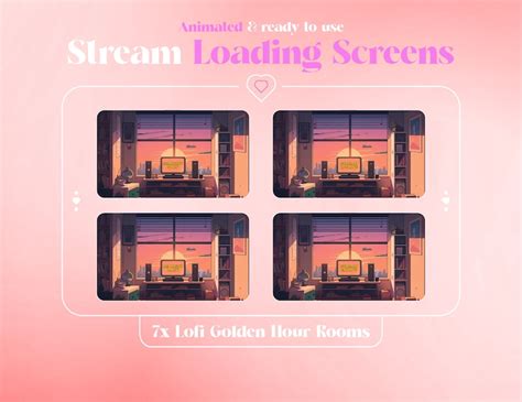 Chill Anime Lofi Room Animated Overlay Pack Stream Pack Vibe Lofi Vtuber Streamer