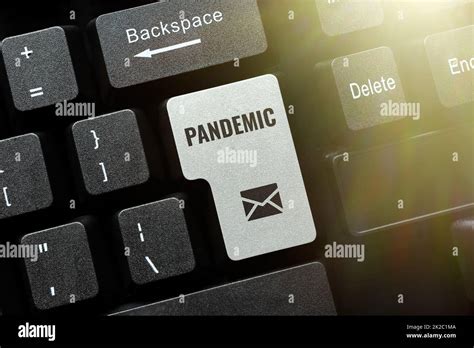 Handwriting Text Pandemic Internet Concept Occurring Over A Wide Area