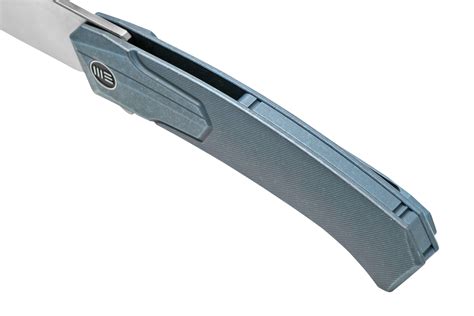 WE Knife Shuddan WE21015-2, Blue Titanium pocket knife | Advantageously ...
