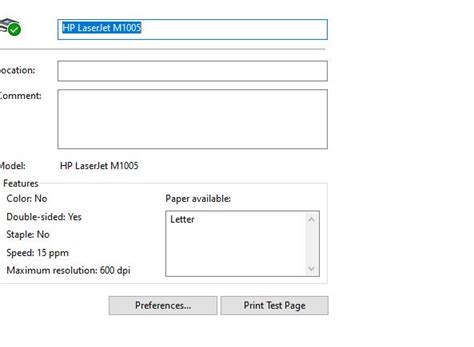 My Hp M 1005 Printer Has Switch To Letter Size I Cant Rever Hp