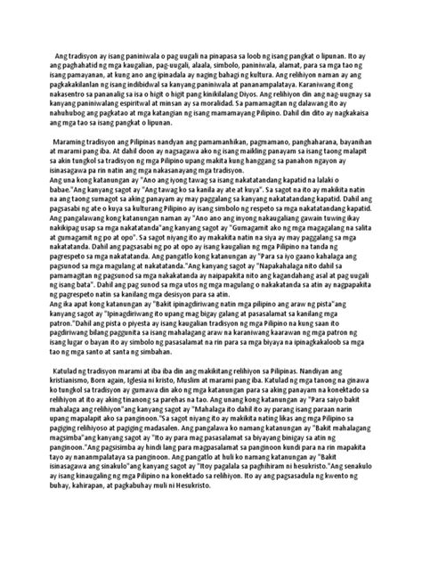 Kom At Pan Performance Task Pdf