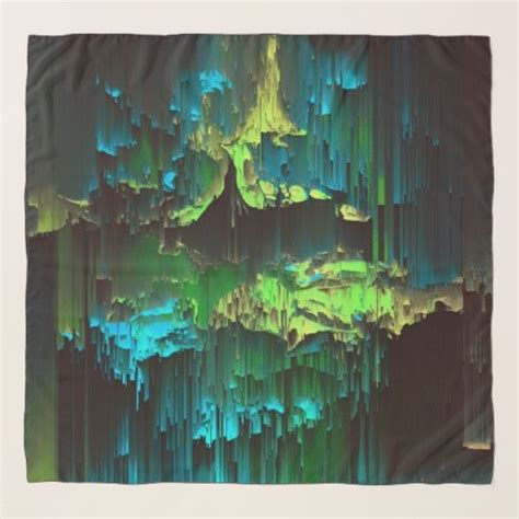 Green Rain Tie Dye Boho Explosion Print Pattern Do Scarf Print Scarf Design Patterned Scarves