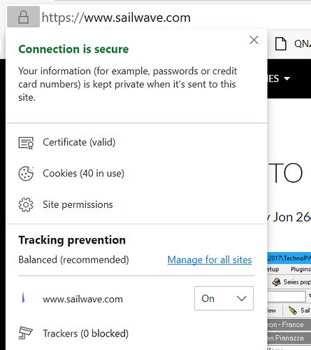 Microsoft Edge Not Displaying Site Site Feedback Sailwave User Group