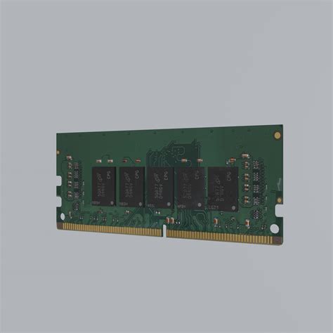 3d Ddr4 Sodimm Laptop Ram Stick Model Turbosquid 2082608