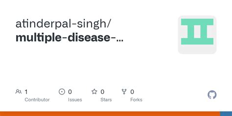 GitHub Atinderpal Singh Multiple Disease Predictor