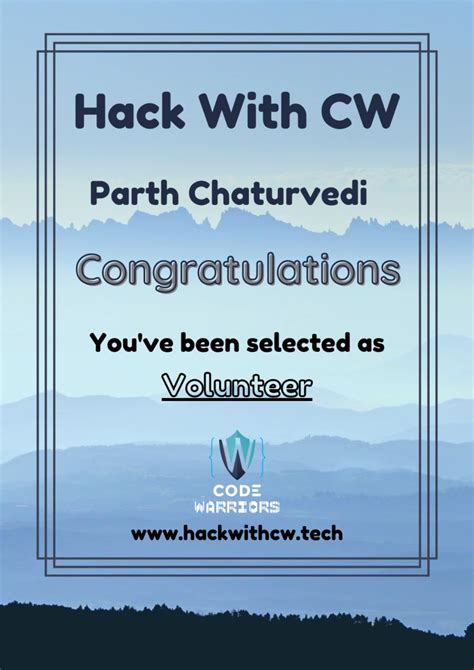 Parth Chaturvedi On Linkedin Codewarriors Hackwithcw Hackathon Virtualhackathon