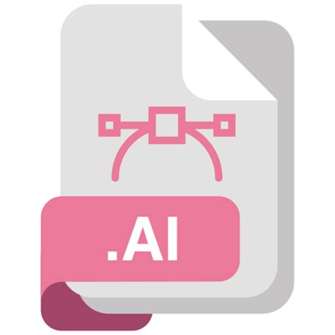 Ai File Format Generic Flat Icon