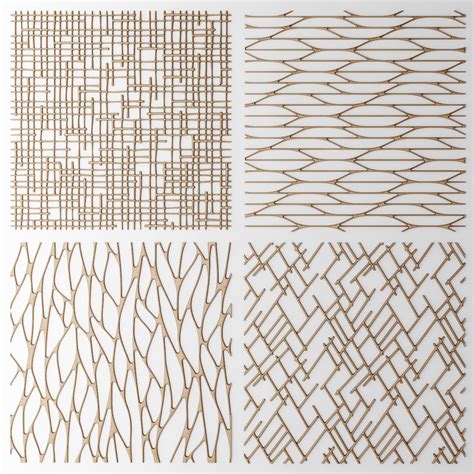 Set Panel Lattice Grille 3d 3d Model 8 Obj Fbx Max Free3d