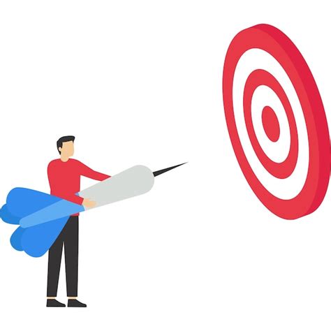 Premium Vector Setting Business Targets Entrepreneur Wants To Set Clear Goals Plan To Achieve