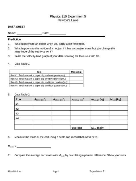 Lab 4 Activity Assignment Sheet Doc Template Pdffiller
