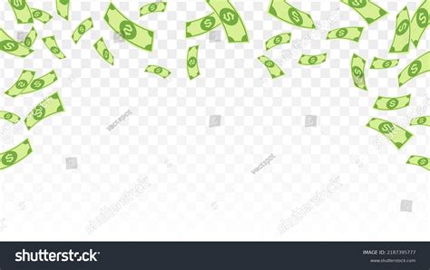 Money Falling Sky Vector Concept Illustration Stock Vector Royalty
