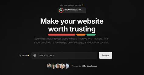 Website Score Analysis Backlink