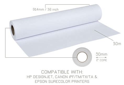 CAD Plot 140 140g m² 914mm x 30m roll 2 core