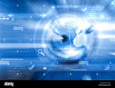 Background Digital Image With Binary Code Technology Concept Stock