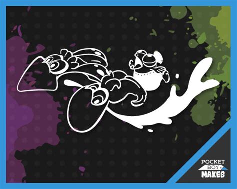 Inkling Octoling And Smallfry Splatoon Decal Etsy