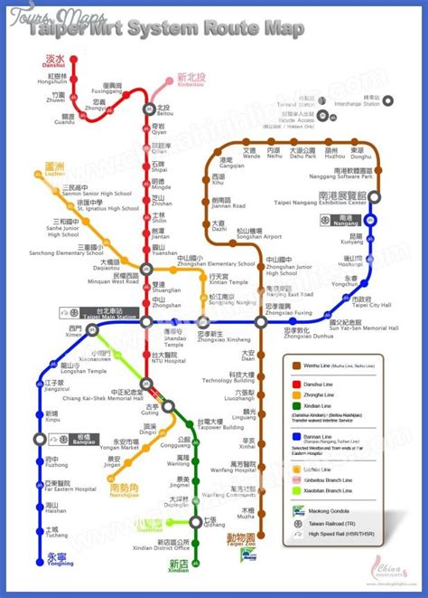 Taiwan Subway Map Cool Map Subway Map Taiwan Taipei Subway Map