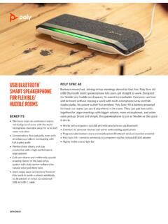 Usb Bluetooth Poly Sync Smart Speakerphone Usb Bluetooth Poly Sync Smart Speakerphone