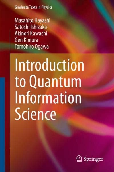 Introduction To Quantum Information Science Relié Masahito Hayashi Achat Livre Ou Ebook Fnac