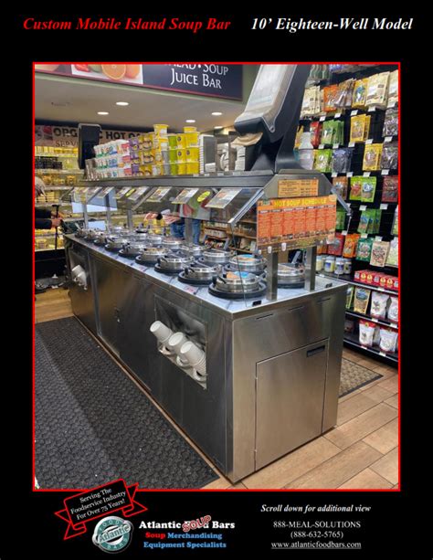 Atlantic Food Bars Custom 10 Eighteen Well Mobile Soup Bar
