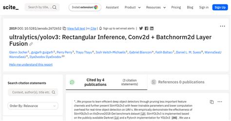 Ultralyticsyolov3 Rectangular Inference Conv2d Batchnorm2d Layer Fusion Scite Report