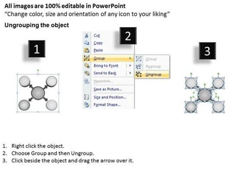 3d Visual Representation Of Four Diverging Factors Processs And Powerpoint Slides