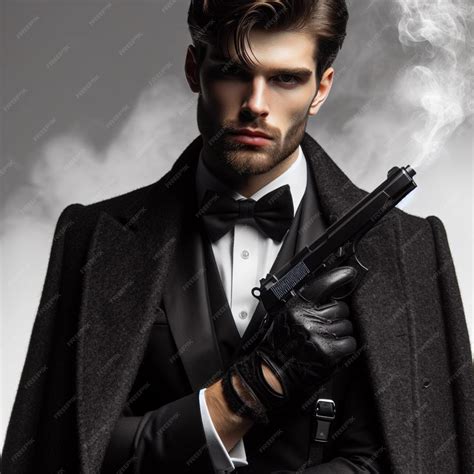 Premium Photo A Handsome Mobster 7