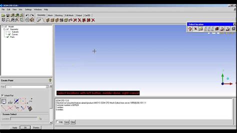 Learncax Soft Demo Ansys Icemcfd Geom How To Create Curve From Points Youtube
