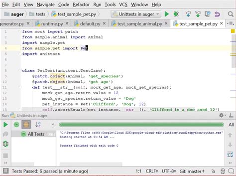 The Flying Dutchman Auger Automatic Unit Test Generation For Python