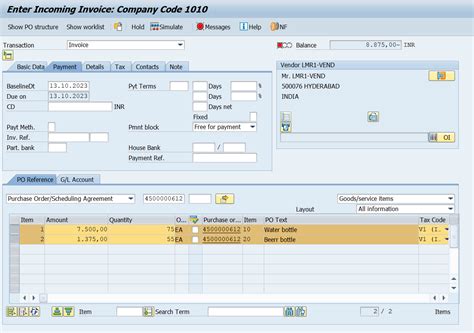 Error In Invoice Receipt Miro Of Procure To Pay Sap Community