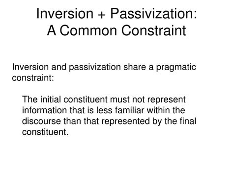 Ppt Seminar On Information Structure And Word Order Variation
