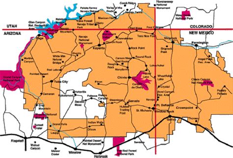 Navajo Reservation Map