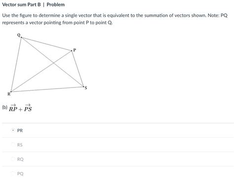 Solved Vector Sum Part D Problem Use The Figure To