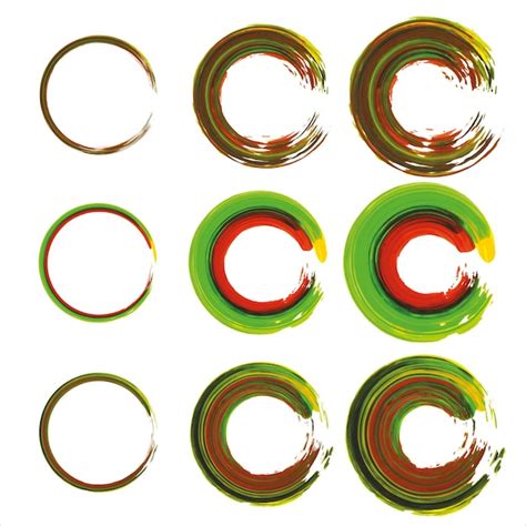 Premium Vector Set Of Black Circles Black Vector Doodle Ellipses Doodle Circles For Design