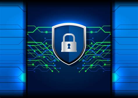 Cyber Security Shield Royalty Free Vector Image