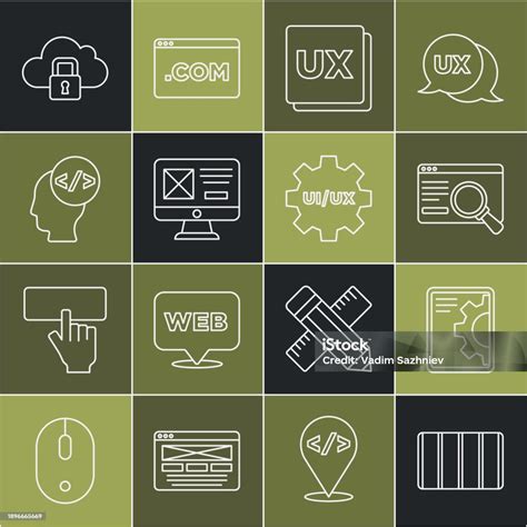 Set Line Color Palette Guide Web Development Ui Ux Design Front End