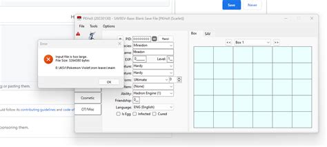 file too large violet 1 2 0 · issue 3818 · kwsch pkhex · github